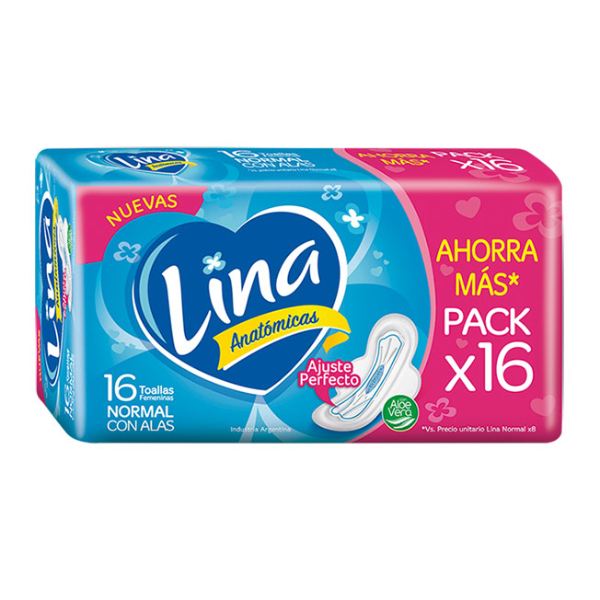 LINA T.x 16 ANATOMICA C/ALAS